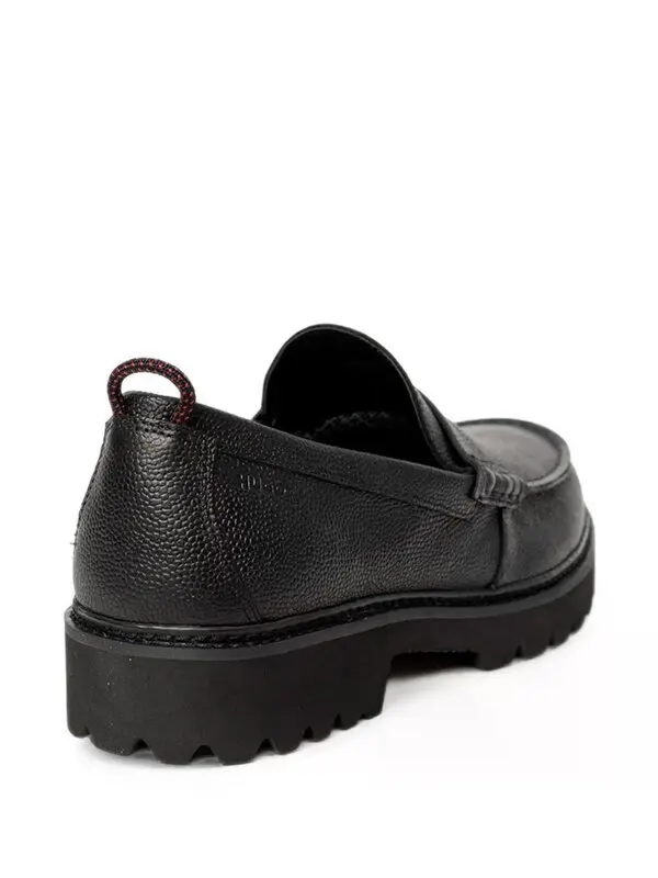 Hugo Lug-sole Loafers In Grained Leather