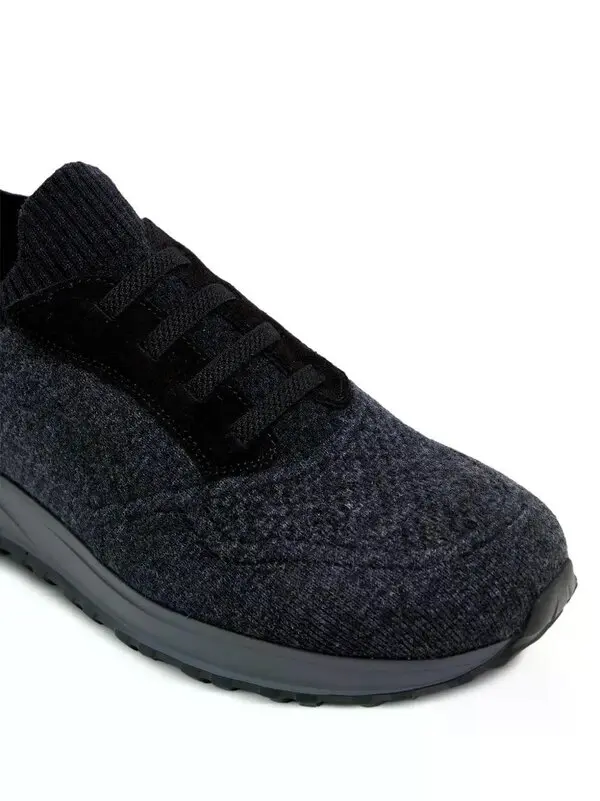 DOUCAL'S Ribbed Panelled Sneakers