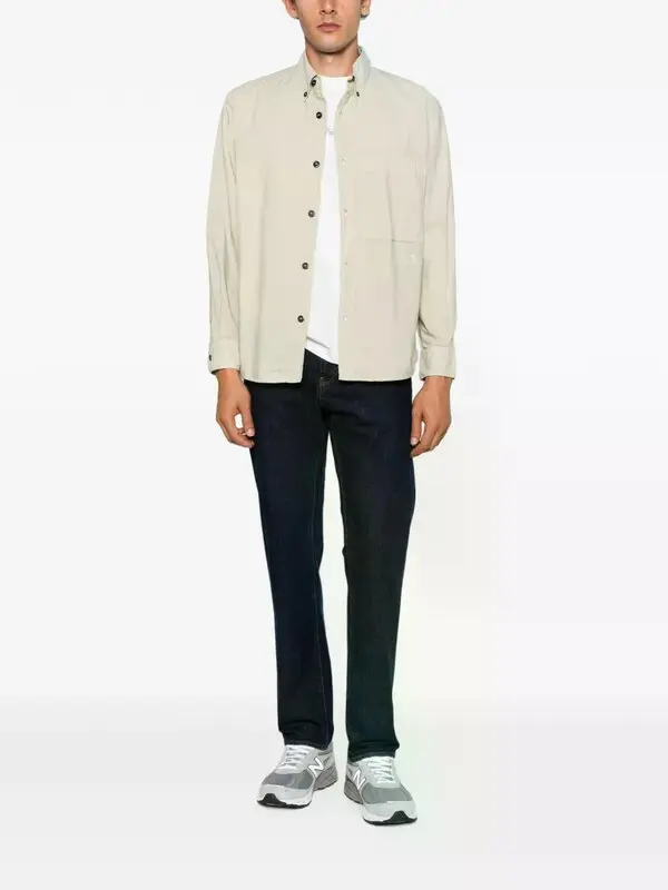 Stone Island Button-down Chest-pocket Shirt