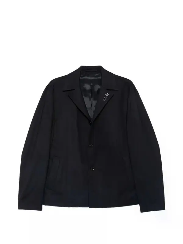 LARDINI Notched-lapel Single-breasted Blazer