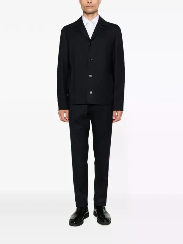 LARDINI Notched-lapel Single-breasted Blazer