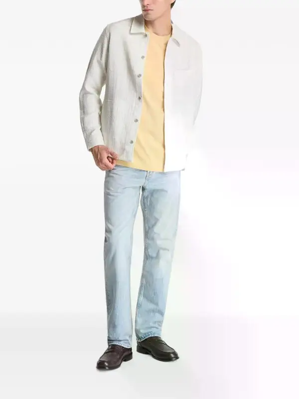 SAMSOE SAMSOE Sadamon Gc Textured Chest-pocket Overshirt