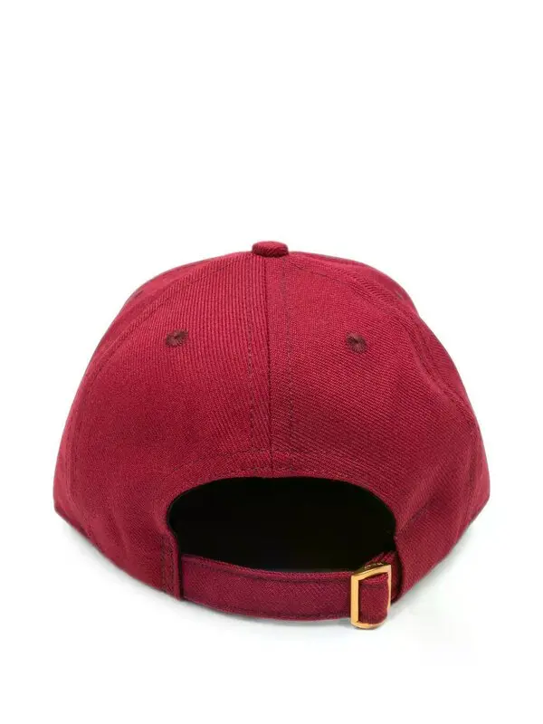 WILLY CHAVARRIA Embroidered Flat-peak Cap - Red