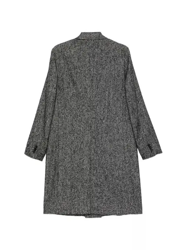 Caruso Herringbone-pattern Double-breasted Coat
