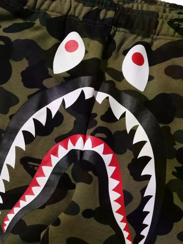 A BATHING APE Shark Camouflage-print Track Pants