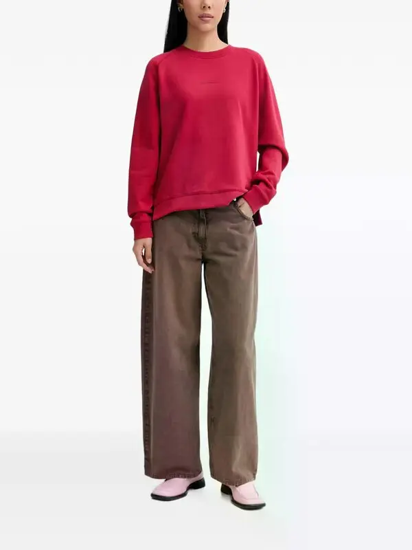 Marc O'polo Logo-embroidered Raglan-sleeve Sweater