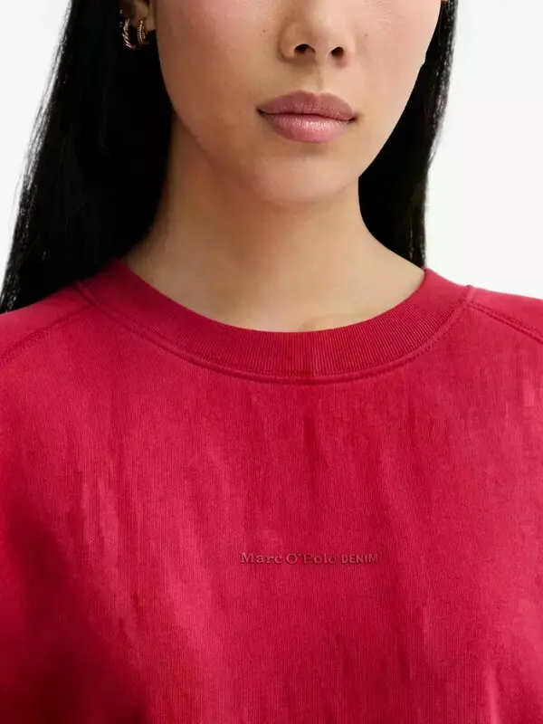 Marc O'polo Logo-embroidered Raglan-sleeve Sweater