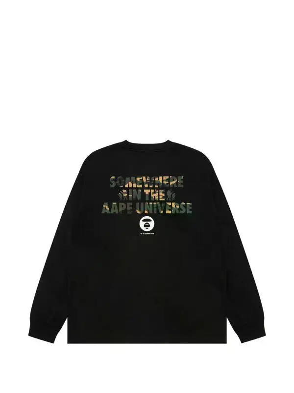 AAPE BY *A BATHING APE Camouflage-print Logo-print T-shirt