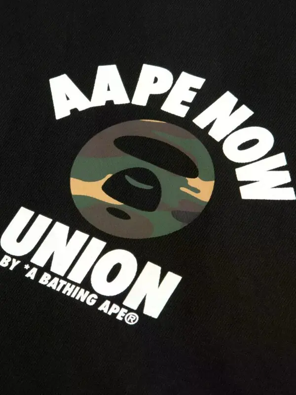 AAPE BY *A BATHING APE Camouflage-print Logo-print T-shirt