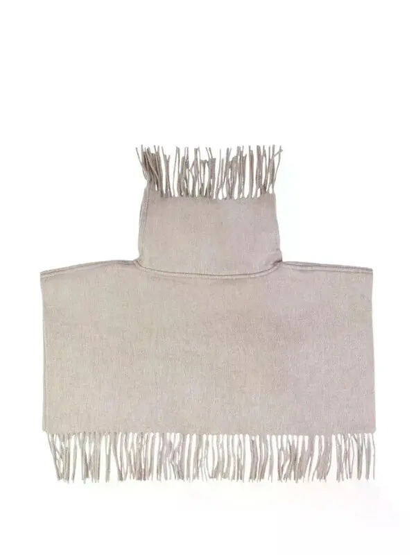 BY MALENE BIRGER Turtla Fringed Bib Scarf - Neutrals
