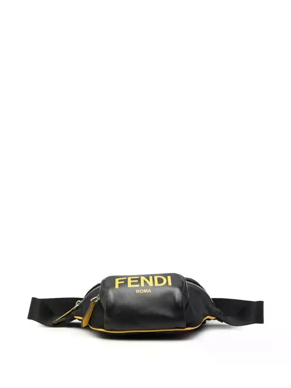 Fendi 2010-2026 Nylon And Leather Logo Belt Bag