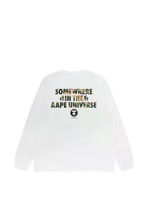 AAPE BY *A BATHING APE Camouflage-print Logo-print T-shirt
