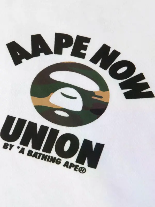 AAPE BY *A BATHING APE Camouflage-print Logo-print T-shirt