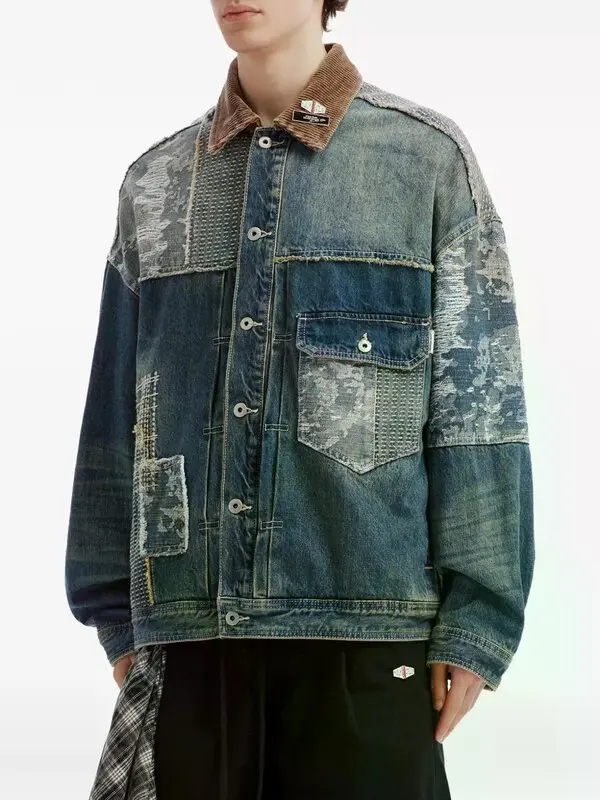 MUSIUM DIV. Patchwork Denim Jacket