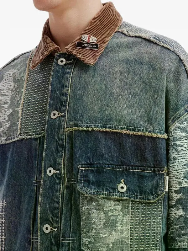 MUSIUM DIV. Patchwork Denim Jacket
