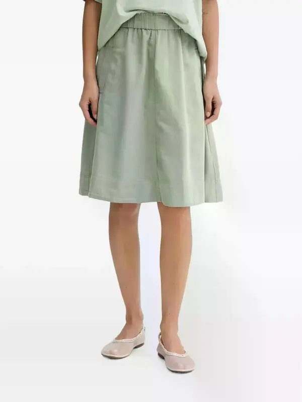 Marc O'polo Elasticated-waistband A-line Skirt - Green