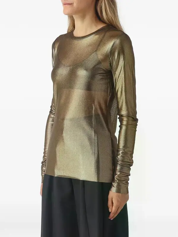 MEIMEIJ Metallic-effect Long-sleeve T-shirt