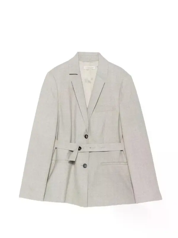 Liviana Conti Belted Single-breasted Jacket - Grey