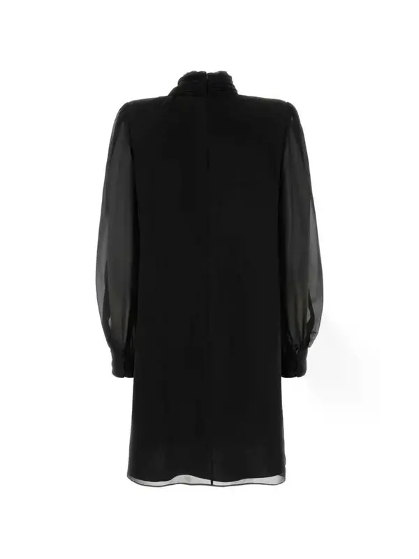 Valentino Garavani Draped Silk-crepe Dress