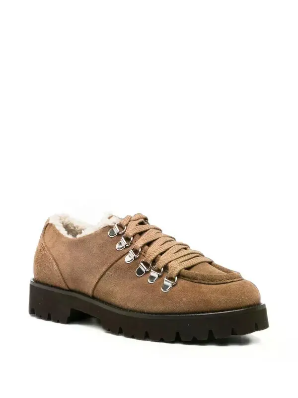 Peserico Suede Shearling-lined Sneakers