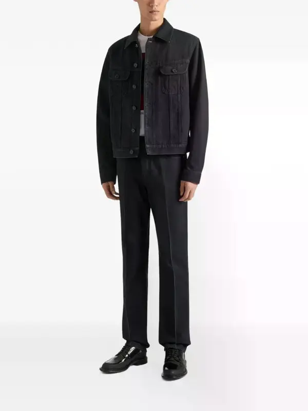Givenchy Straight Fit Jeans With Crease Effect - Black