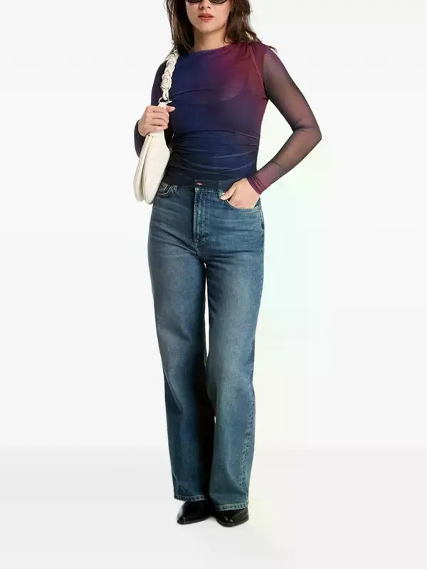Desigual Gradient Mesh Top - Blue