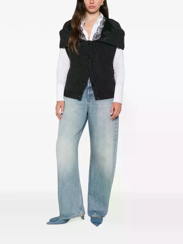 Liviana Conti Lace-trim Cardigan