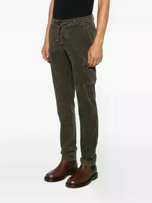 MASON'S Corduroy Drawstring Cargo Trousers