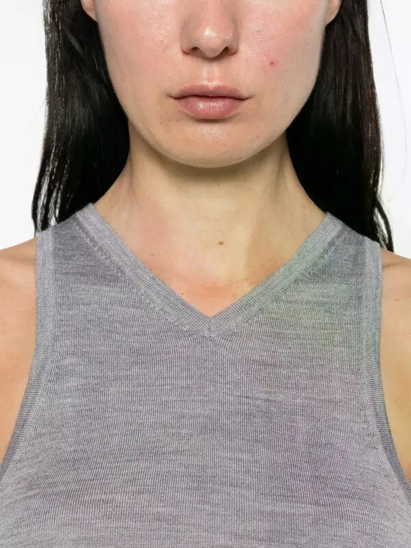 EMERSON RENALDI Sleeveless V-neck T-shirt