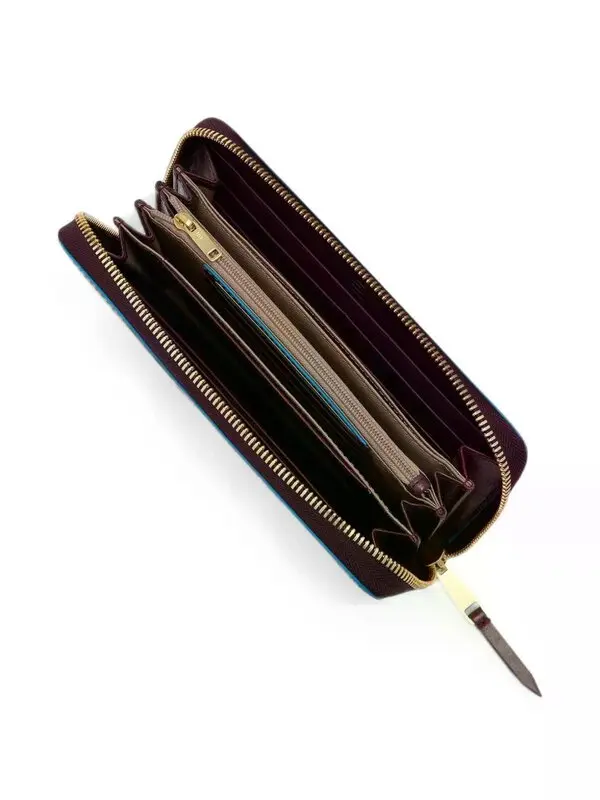 PIQUADRO Zip-around Leather Wallet