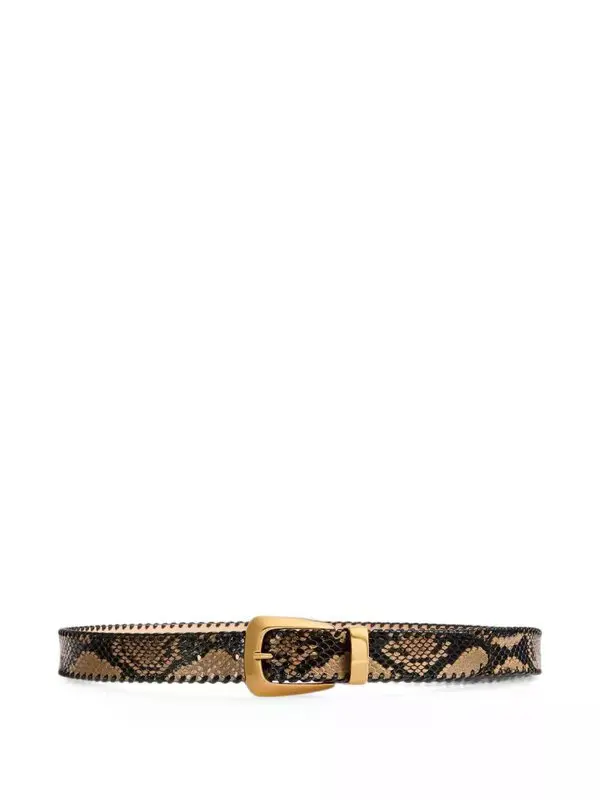 Khaite Benny Belt With Whipstitch - Neutrals
