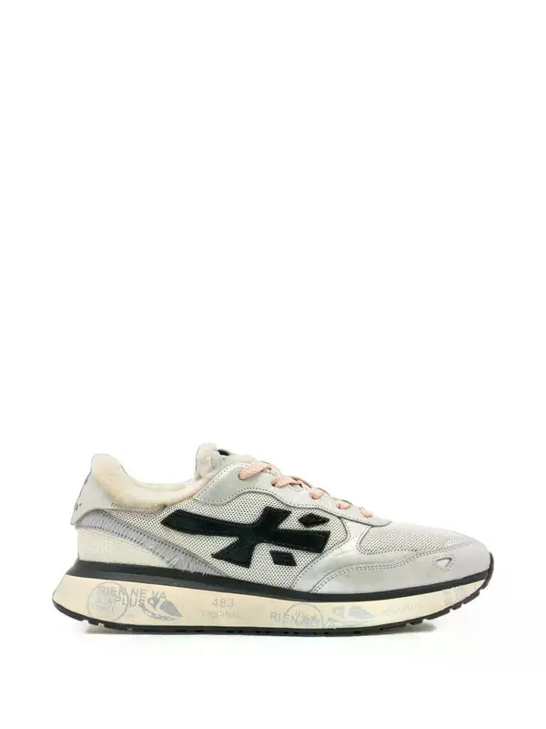 Premiata Lauryn Shearling-trim Sneakers