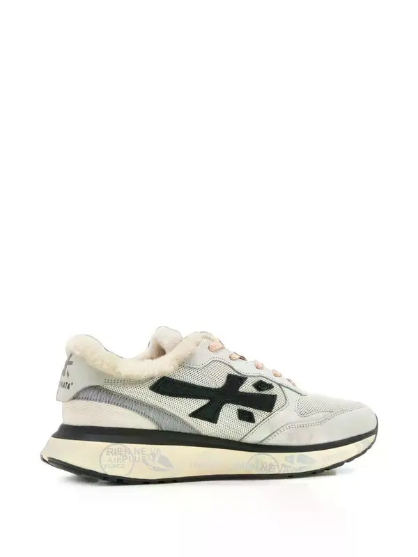 Premiata Lauryn Shearling-trim Sneakers