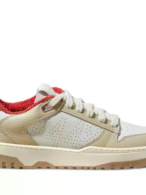P448 Mason Panelled Leather Sneakers - Neutrals