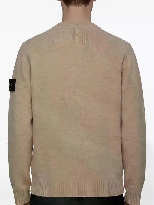 Stone Island Logo-patch Crew-neck Sweater