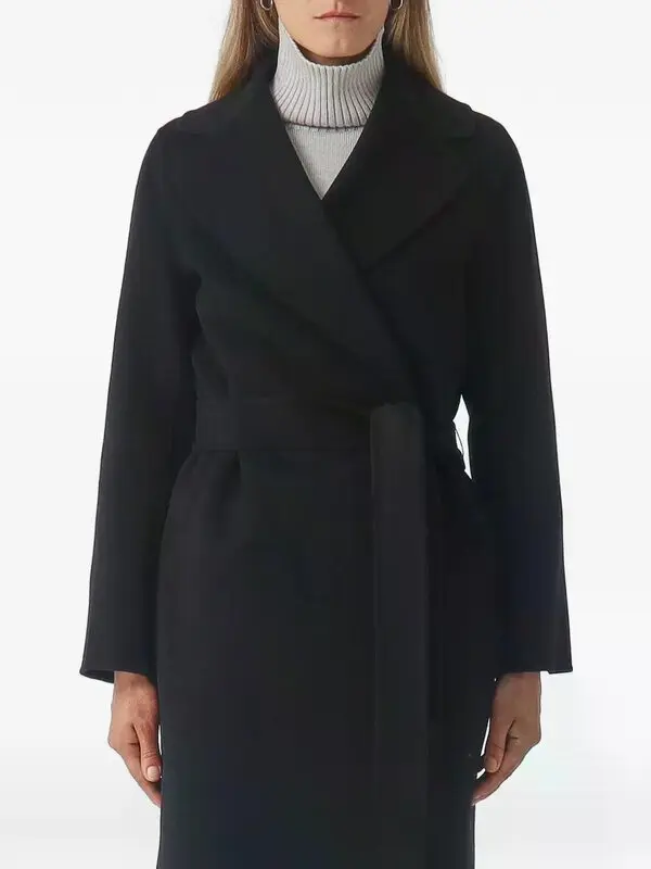 Max Mara Poldo Belted Coat - Black