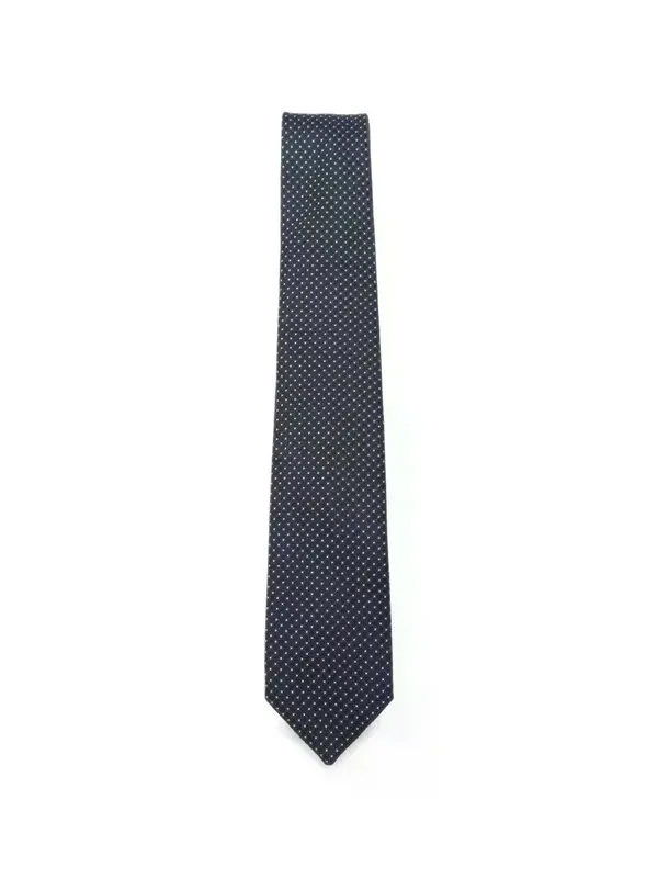 BARBA NAPOLI Micro-pattern Silk Tie