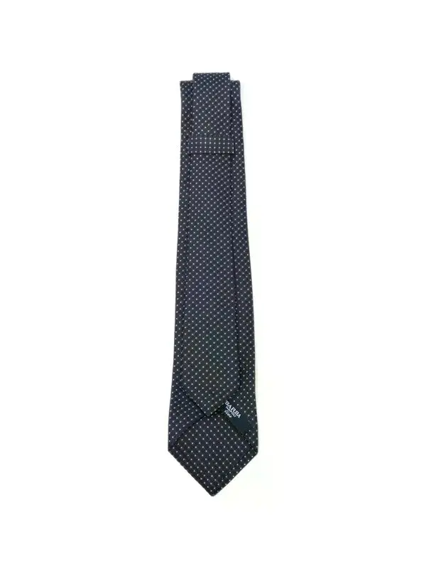 BARBA NAPOLI Micro-pattern Silk Tie