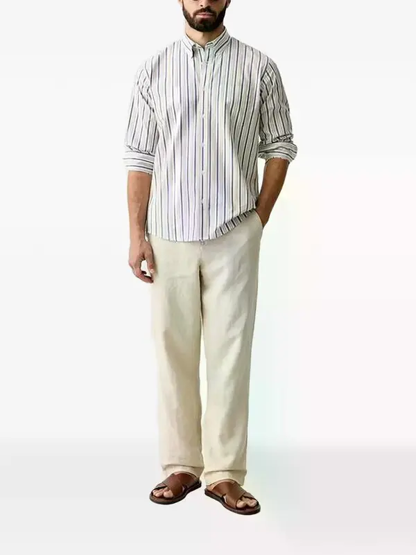 BENETTON Vertical-stripe Button-down Shirt