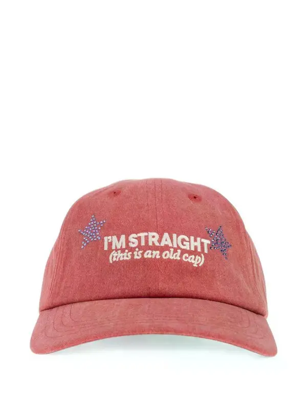 CARNE BOLLENTE Embroidered Baseball Cap - Red