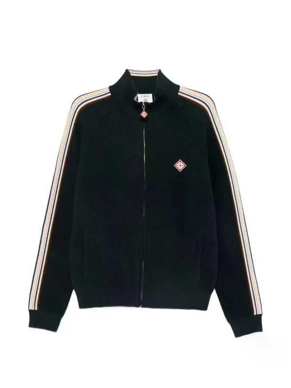 Casablanca Logo-patch Zip-up Sweater