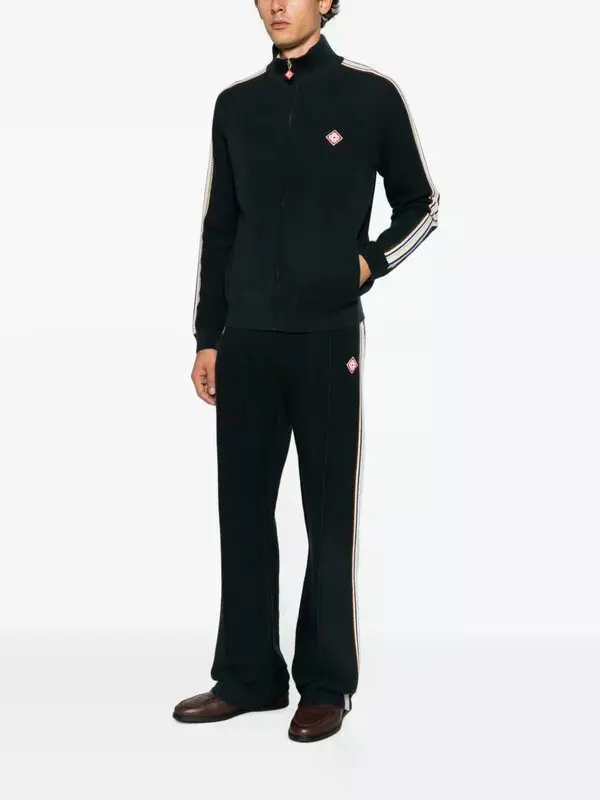 Casablanca Logo-patch Zip-up Sweater