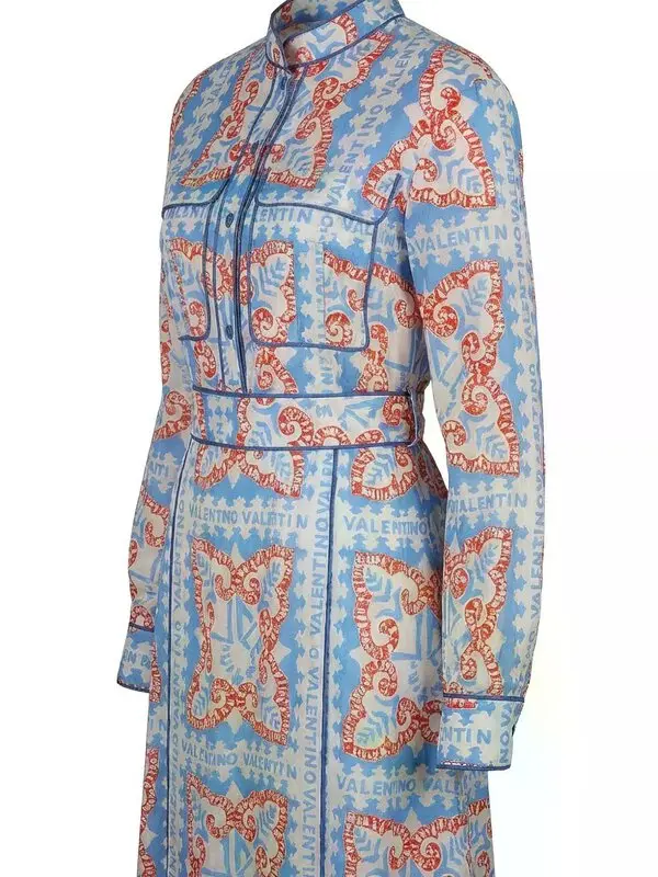 Valentino Garavani Logo-print Belted Dress