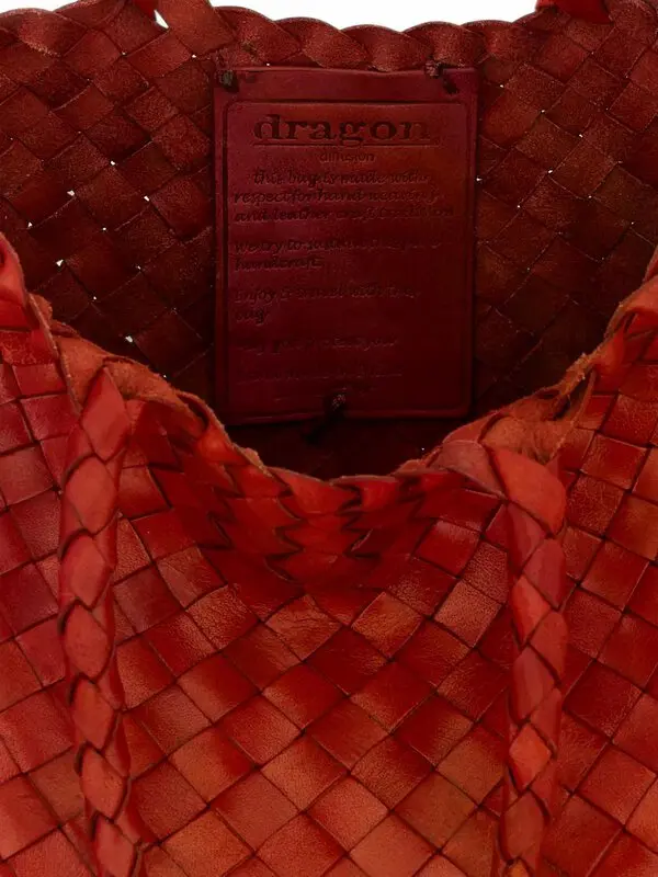 Dragon Diffusion Small Santa Croce Woven Tote Bag