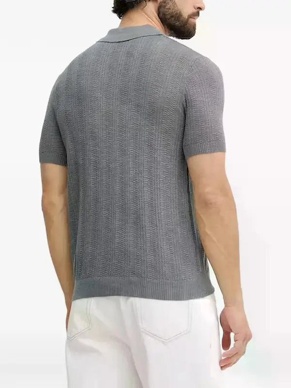 BENETTON Textured-knit Polo Shirt