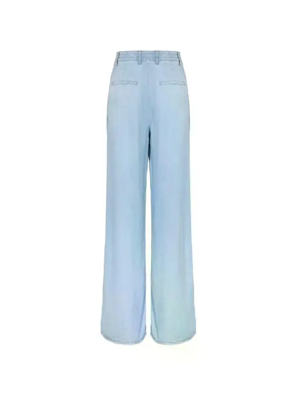 GAELLE PARIS Pleated Wide-leg Jeans