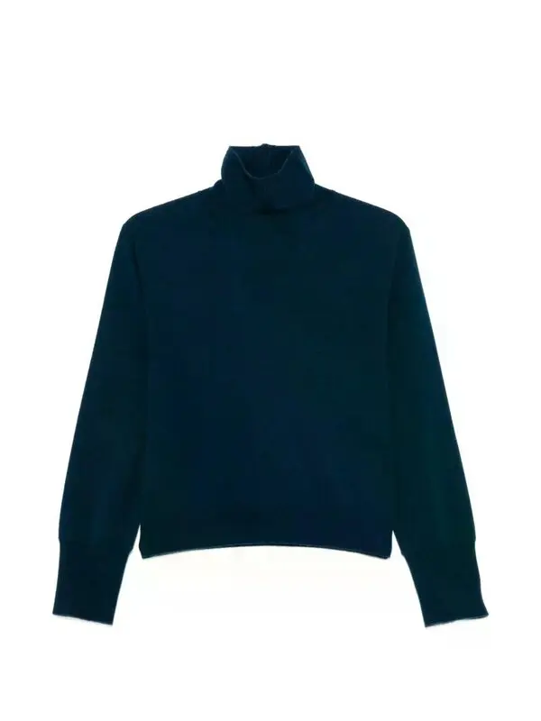 Erika Cavallini Boris Button-back Roll-neck Sweater - Blue