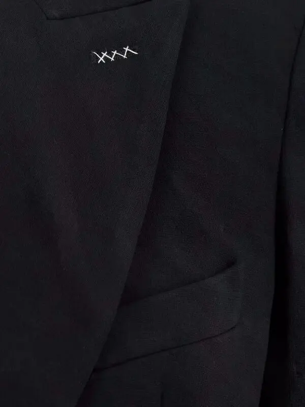 Max Mara Mosso Double-breasted Contrast-stitch Blazer