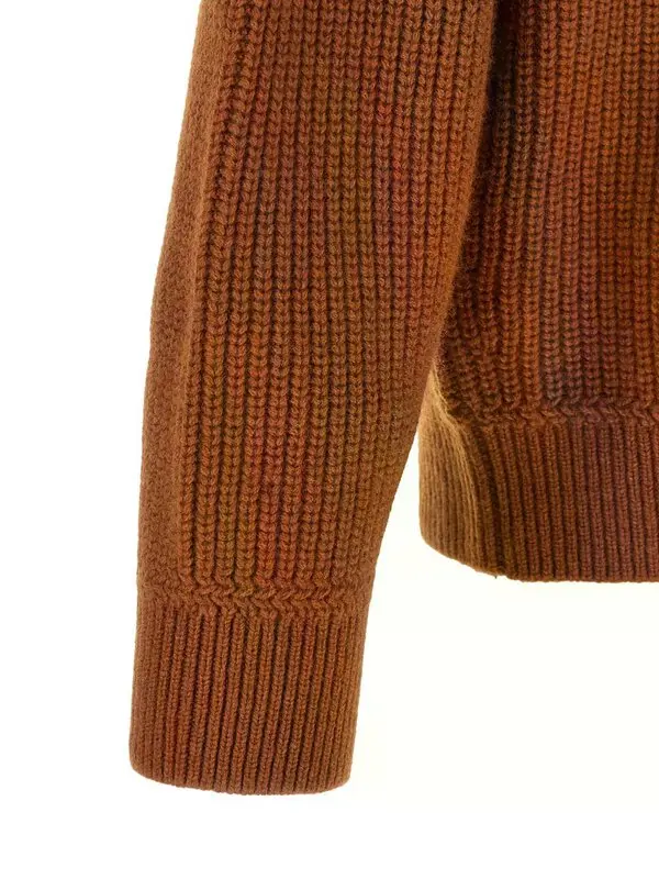 MARANT Mael Ribbed-knit Cardigan