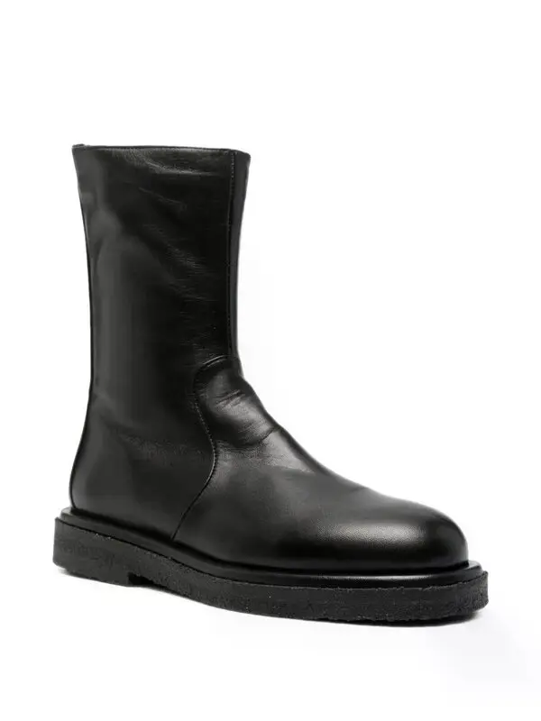 POMME D´OR Rear Zip-fastening Leather Ankle Boots